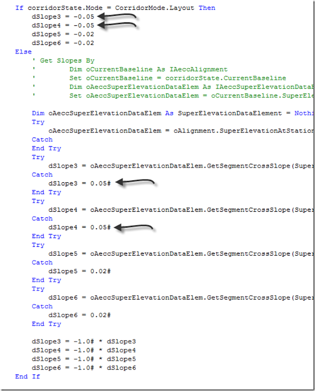 Civil 3d Reminders Wish Post This Subassembly Requires Superelevation 